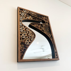 Digital Files Multilayered River Mandala Mirror, Layered Wall Art ...