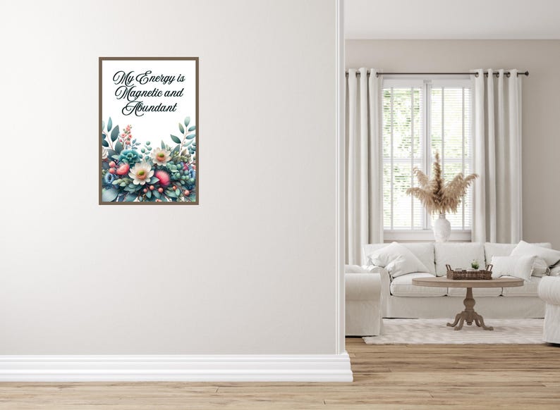 Inspirational Quote Wellness Poster , Inspirational Gift, Home Office ...