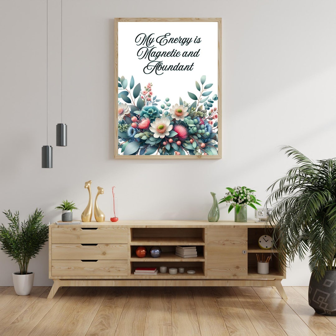 Inspirational Quote Wellness Poster , Inspirational Gift, Home Office ...