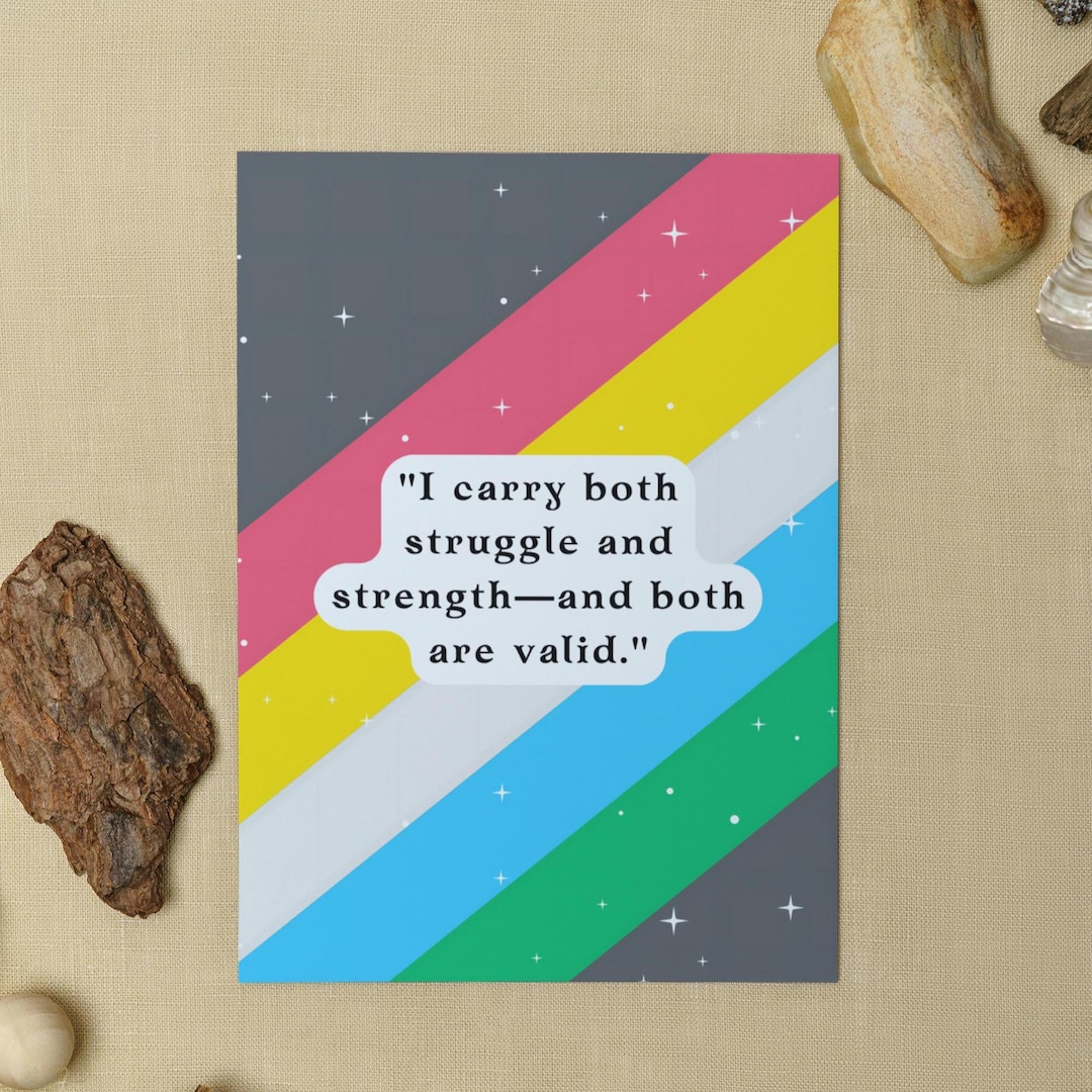 Disability Pride 8 Affirmation Cards: Positive Mindset Affirmation Art ...