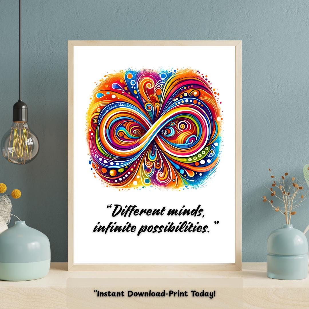Autism Inspirational Quote Art: Teenagers Neurodiversity Classroom ...