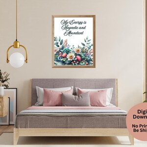 Inspirational Quote Wellness Poster , Inspirational Gift, Home Office ...