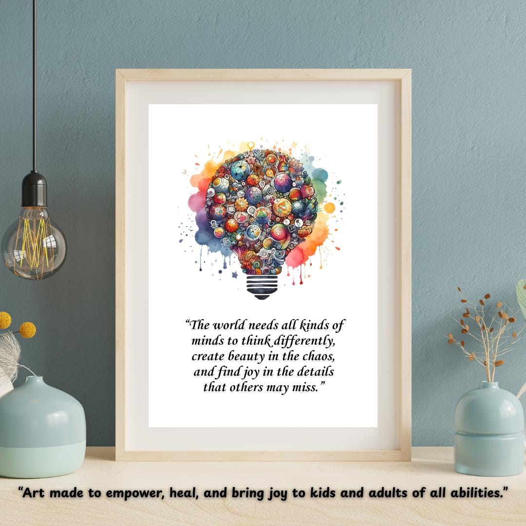 Inspirational Disability Quote Art Print - Autism Awareness Printable ...