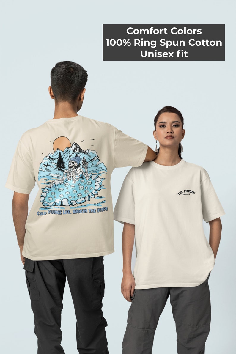 Cold Plunge Skeleton Graphic Tee - Ice Bath T-shirt - Etsy