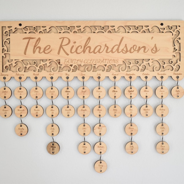 Family Celebration Board - Etsy