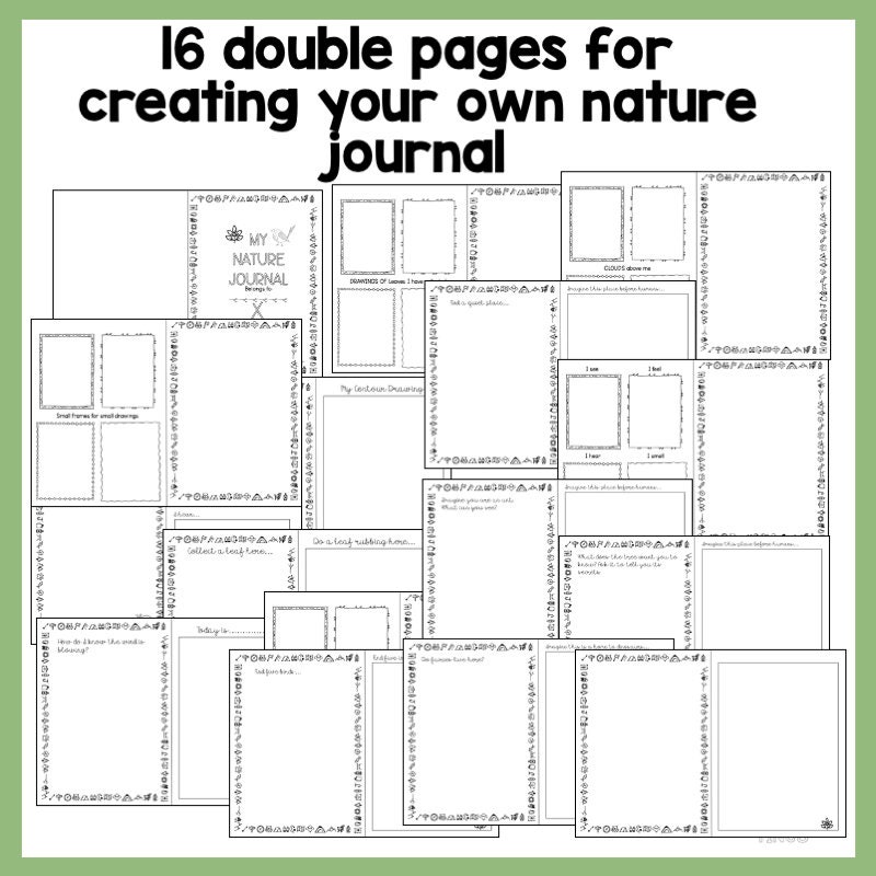 Nature Journal for Children | Digital Download PDF - Etsy