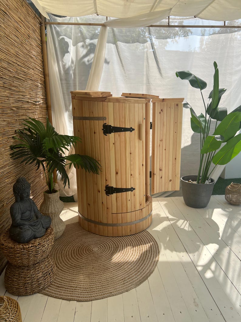 Mini Sauna, Back Yard Sauna, 1 Persona, Sauna Lower Gift, Cedar Barrel ...