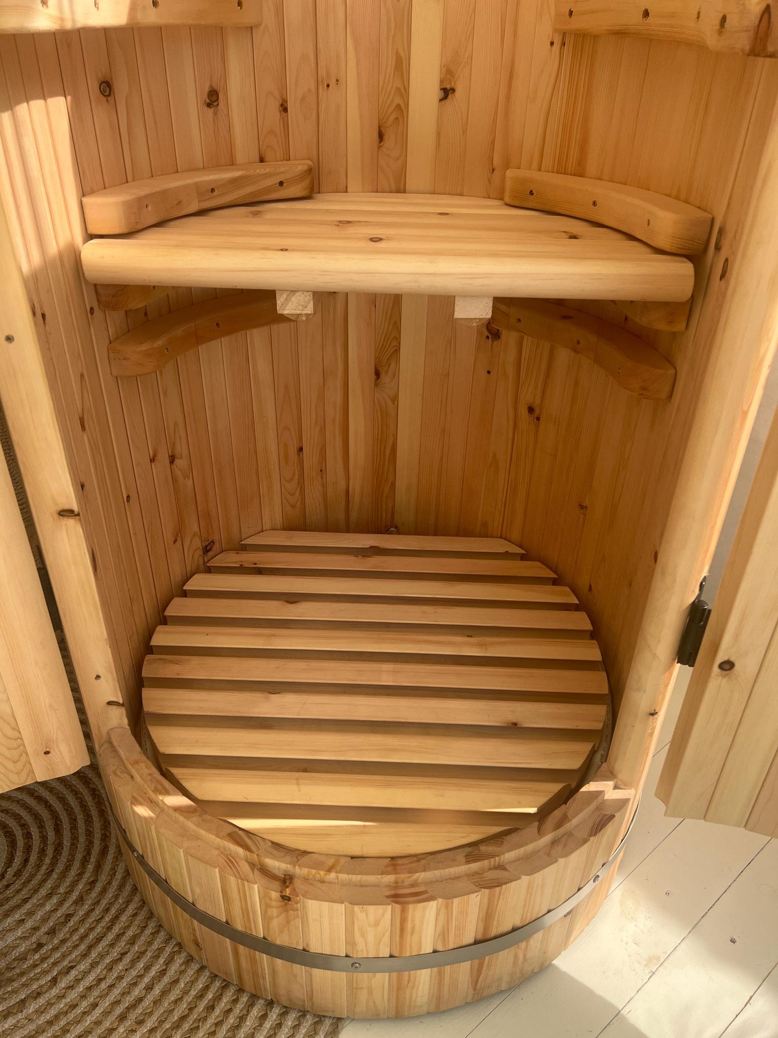 Mini Sauna, Back Yard Sauna, 1 Persona, Sauna Lower Gift, Cedar Barrel ...