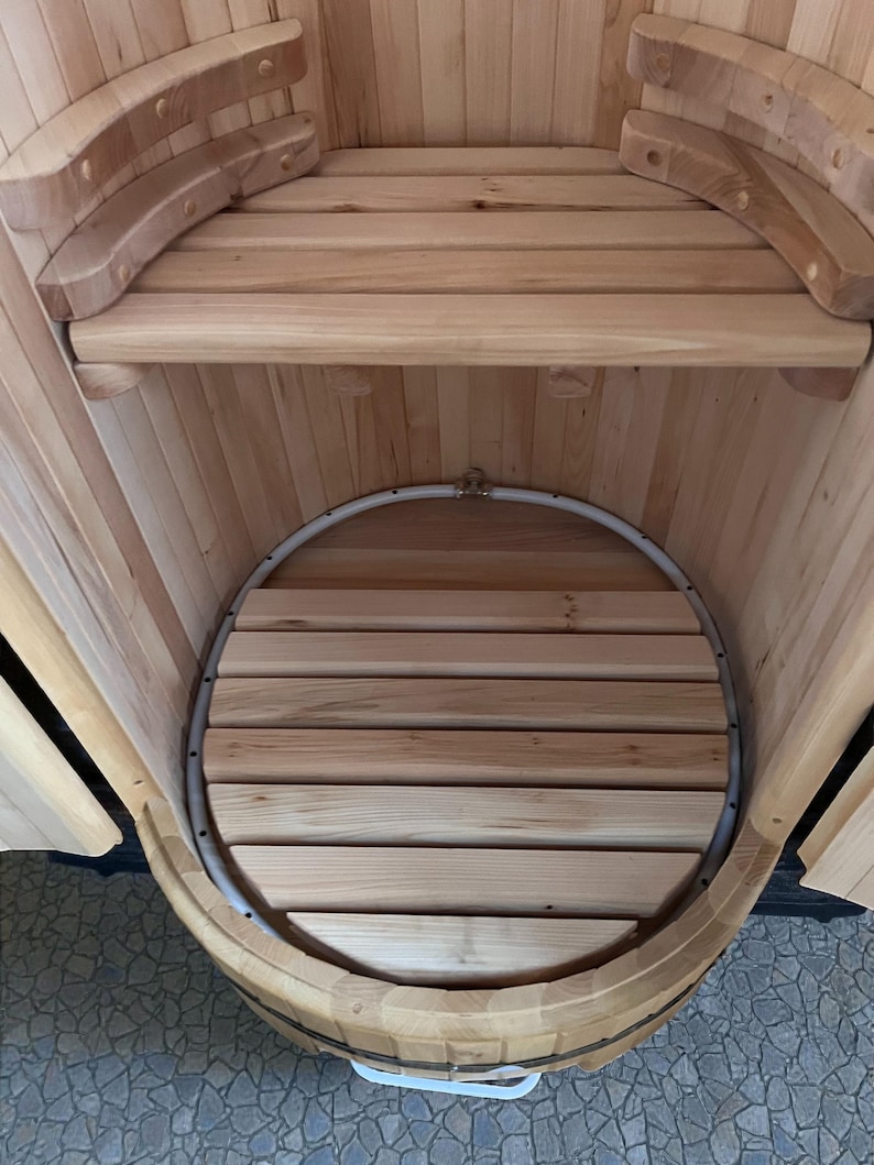 Wood Mini Sauna: Portable Indoor Steam Room Home Sauna Inside Micro ...