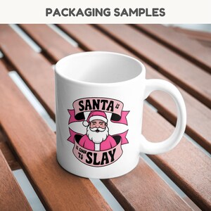 Santa is Coming to Slay PNG, Christmas Season Shirt, Printable Stickers ...