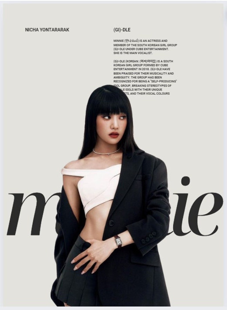 Minnie GIDLE Limited Edition Poster digital - Etsy