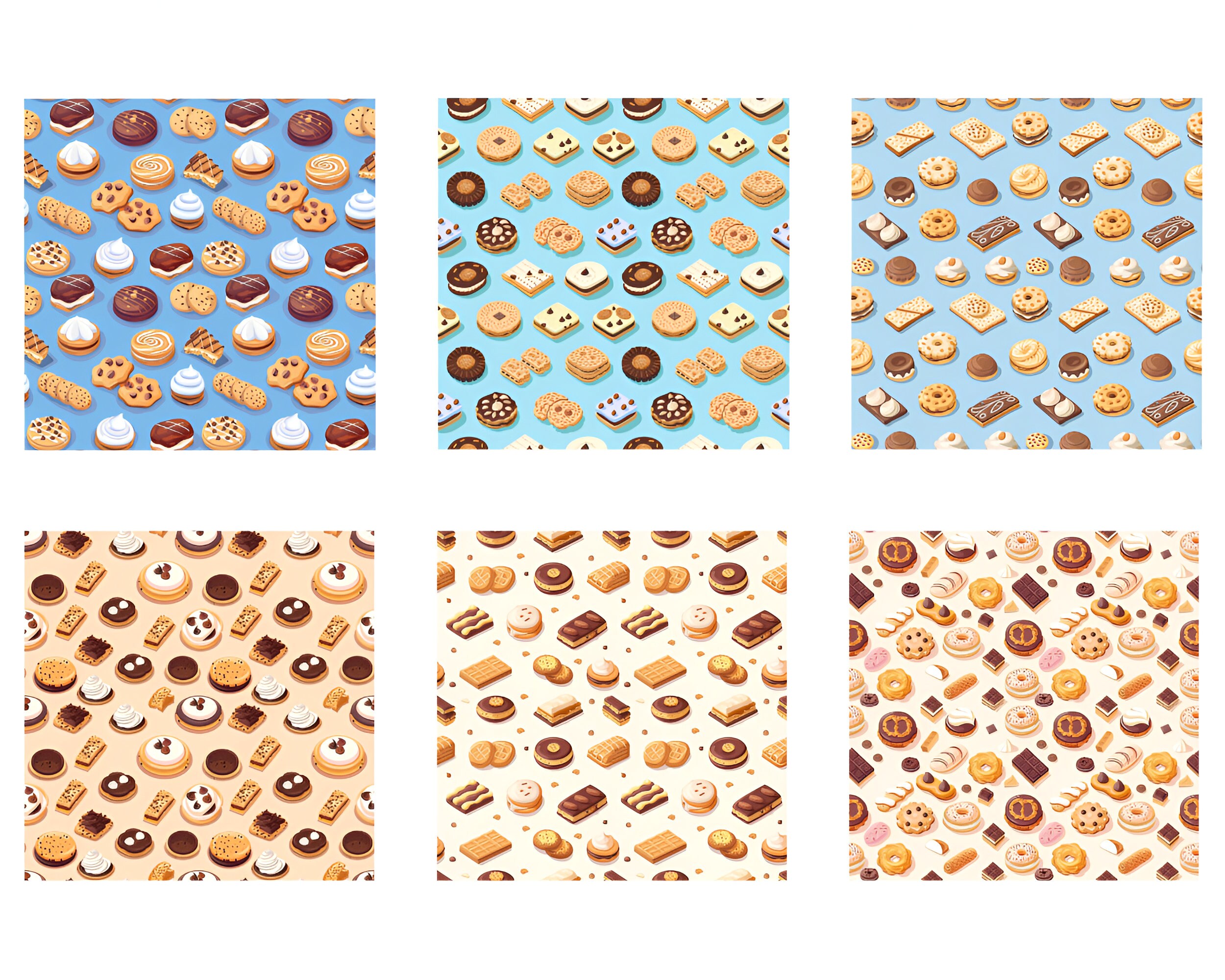 Food Digital Paper, Food Wallpaper the Background Has a Pattern of ...