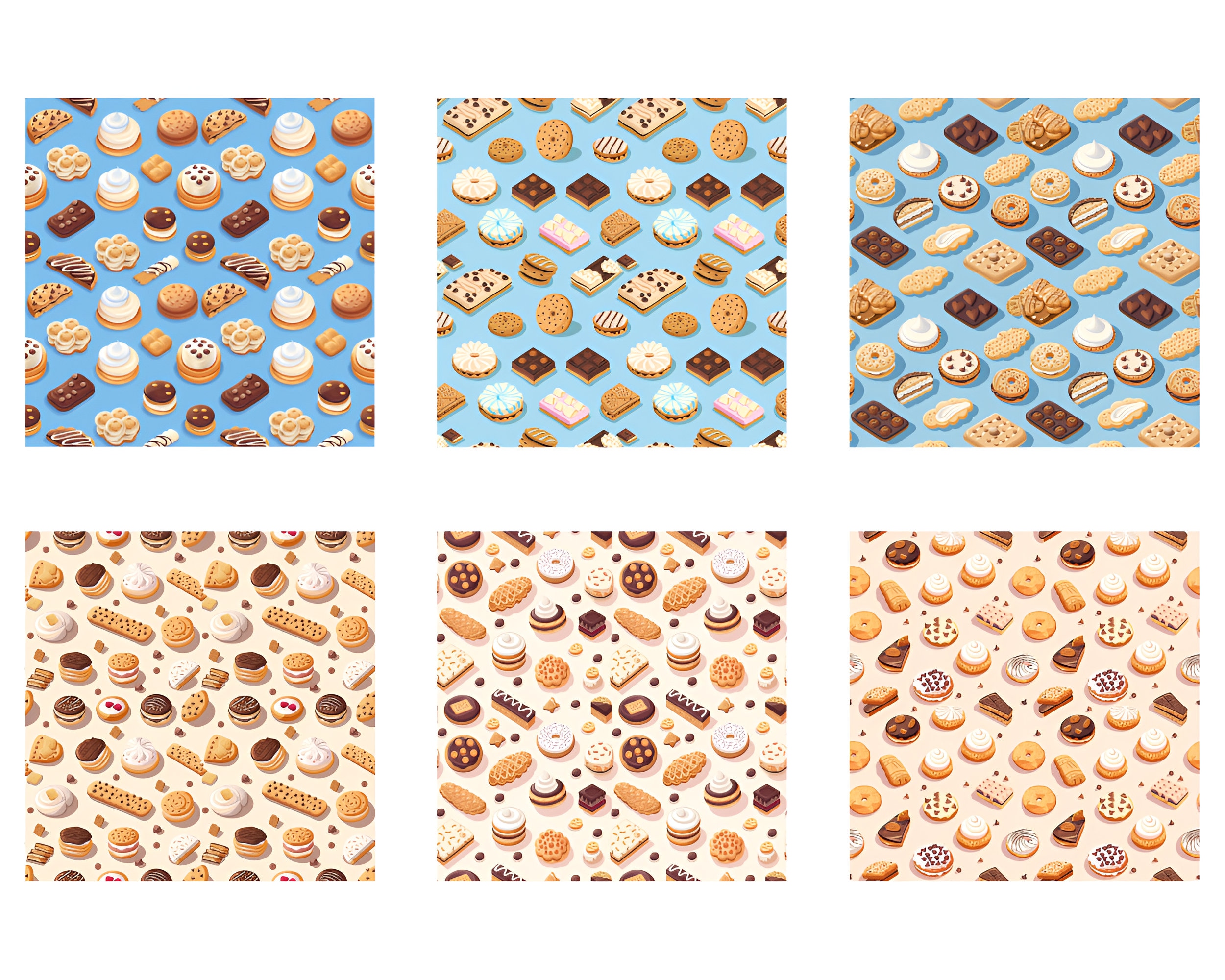 Food Digital Paper, Food Wallpaper the Background Has a Pattern of ...