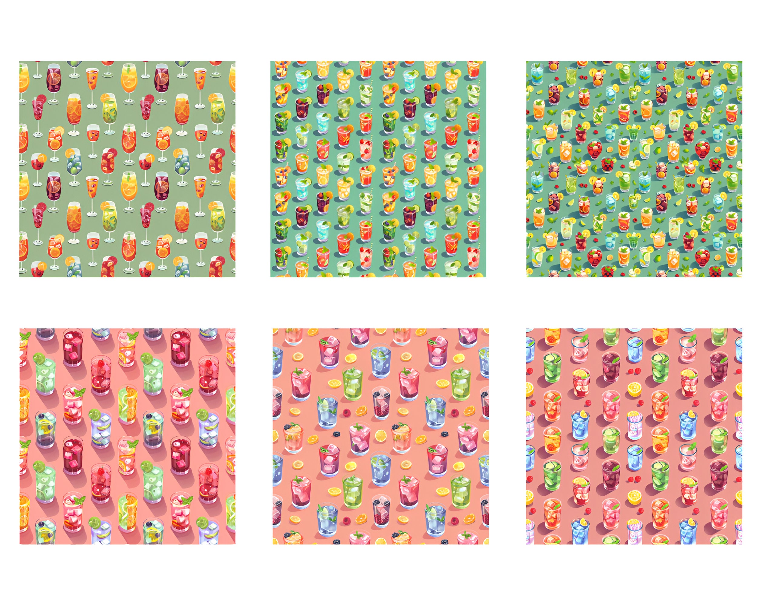 Food Digital Paper, Food Wallpaper the Background Has a Pattern of ...