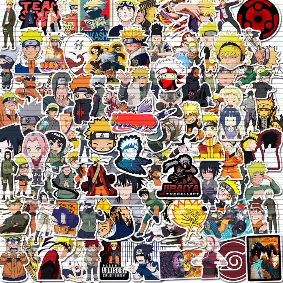 Pack of 10 Anime Stickers, Cartoon Stickers, Scrapbook Stickers ...
