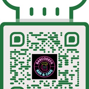 Chef Hat QR Code With Logo in Center - Etsy