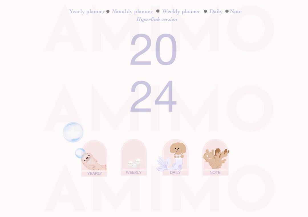 Digital Calendar 2024 With Hyperlink, Calendar 2024, Calendar, Digital ...