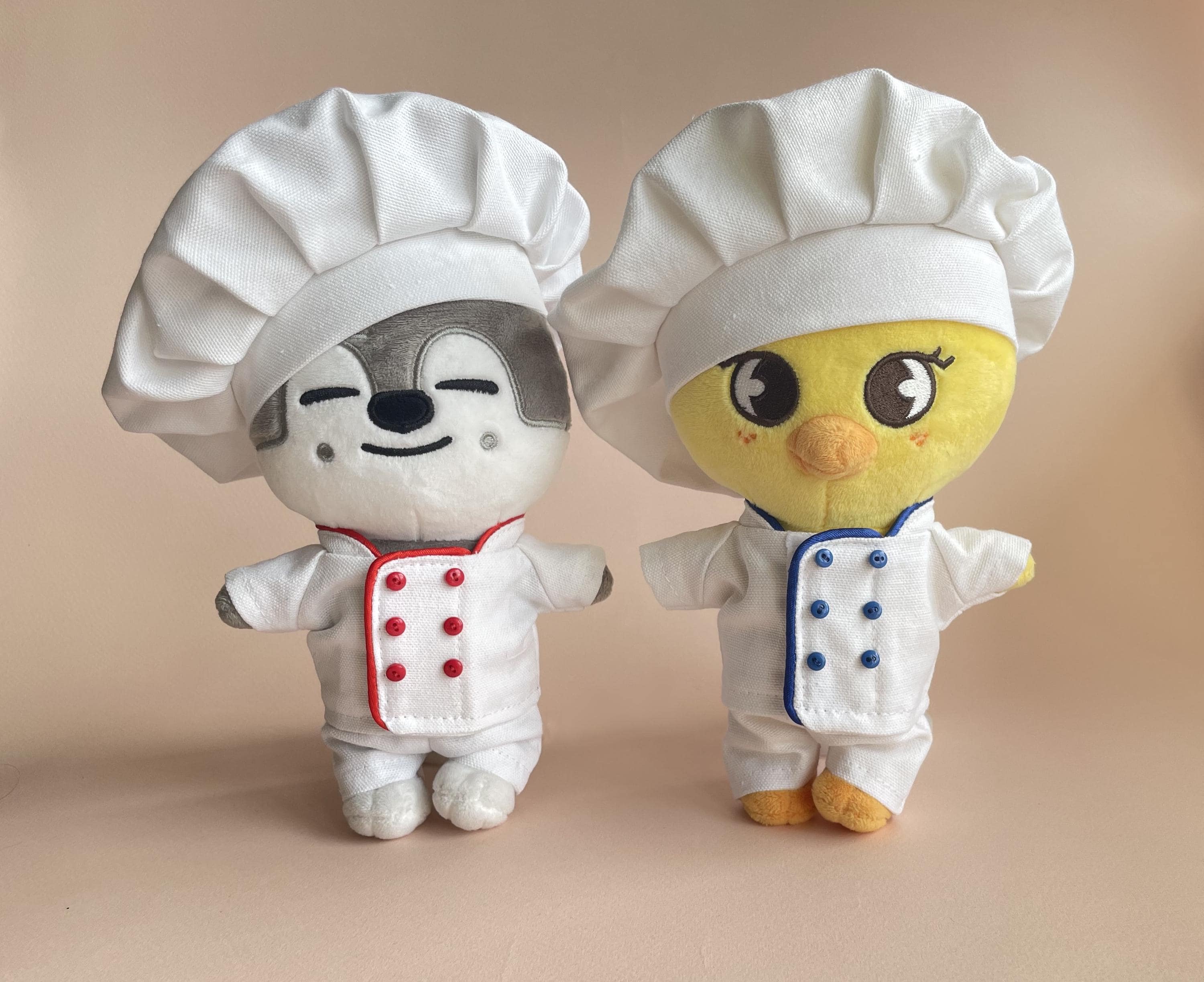 Chef's Uniform for Skzoo, Stray Kids Plushies Clothes, Skzoo Clothes ...