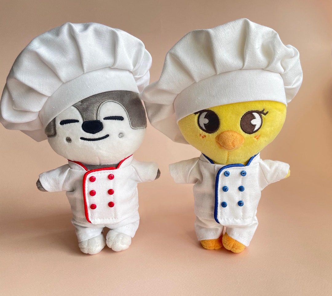 Chef's Uniform for Skzoo, Stray Kids Plushies Clothes, Skzoo Clothes ...