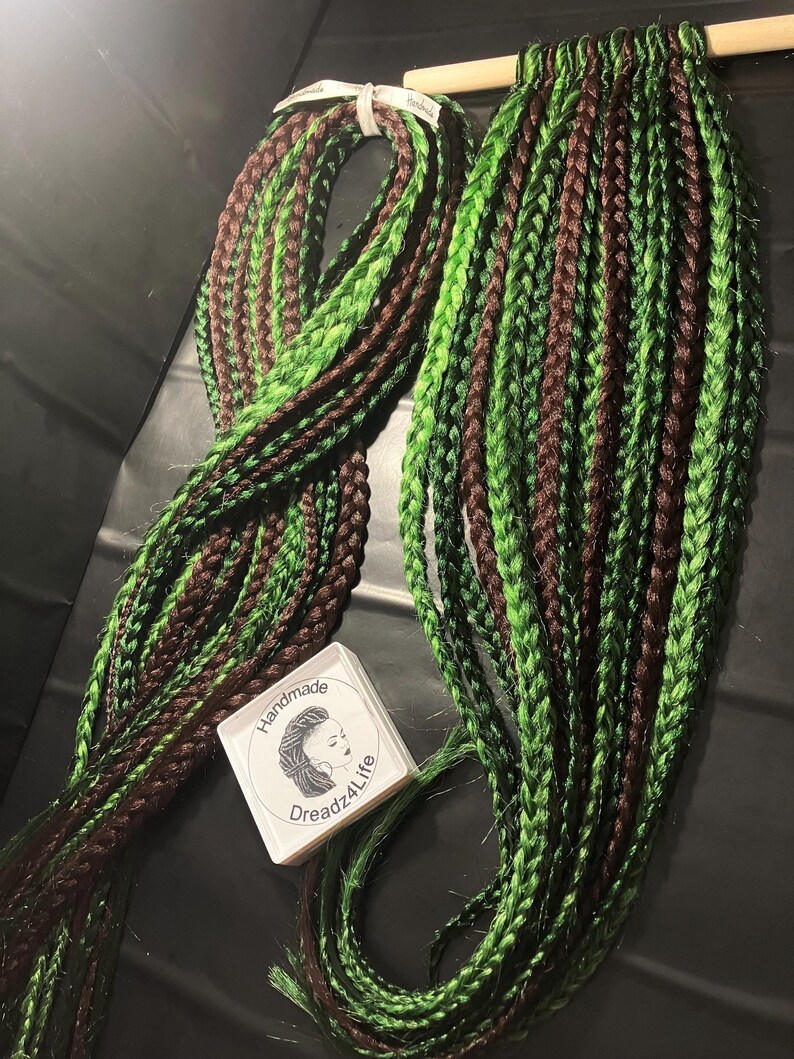 Forest Earthy Braids , Green Brown , DE Braids , SE Braids , Double ...