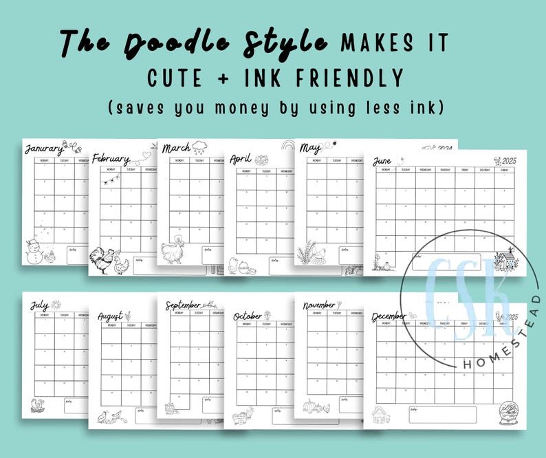 2025 Chicken Planner Backyard Chicken Keeper Calendar Monthly Weekly ...