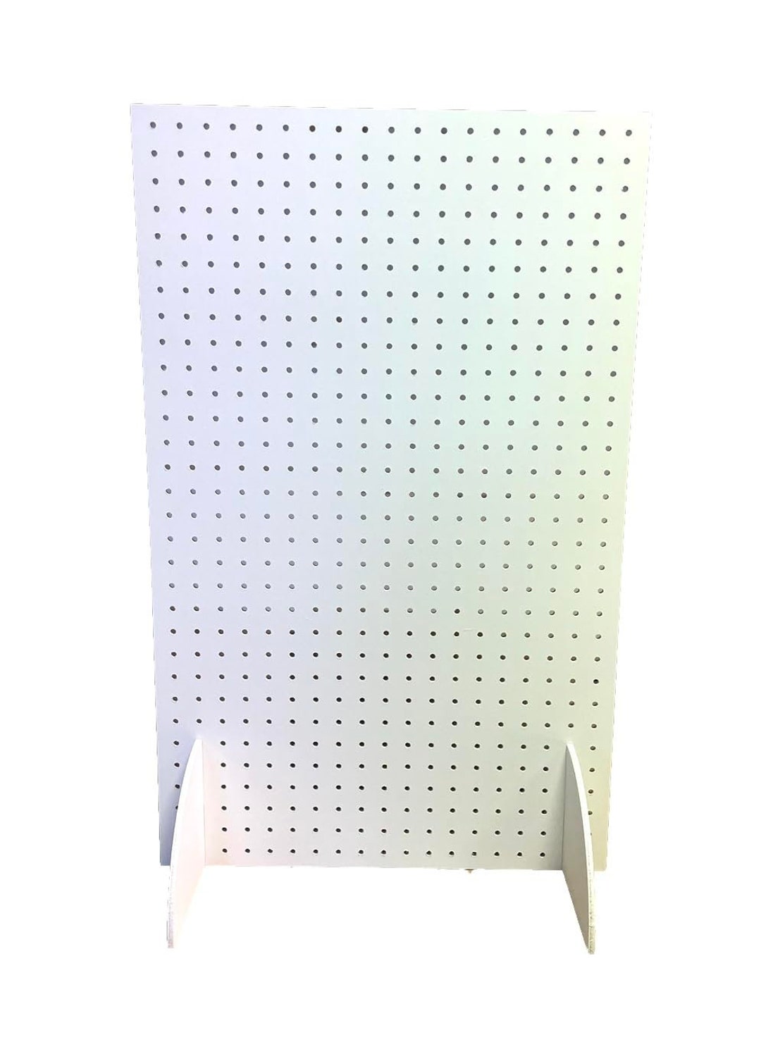 White Free Standing MDF Peg Board Size 800mm X 500mm 6mm Holes Tool ...