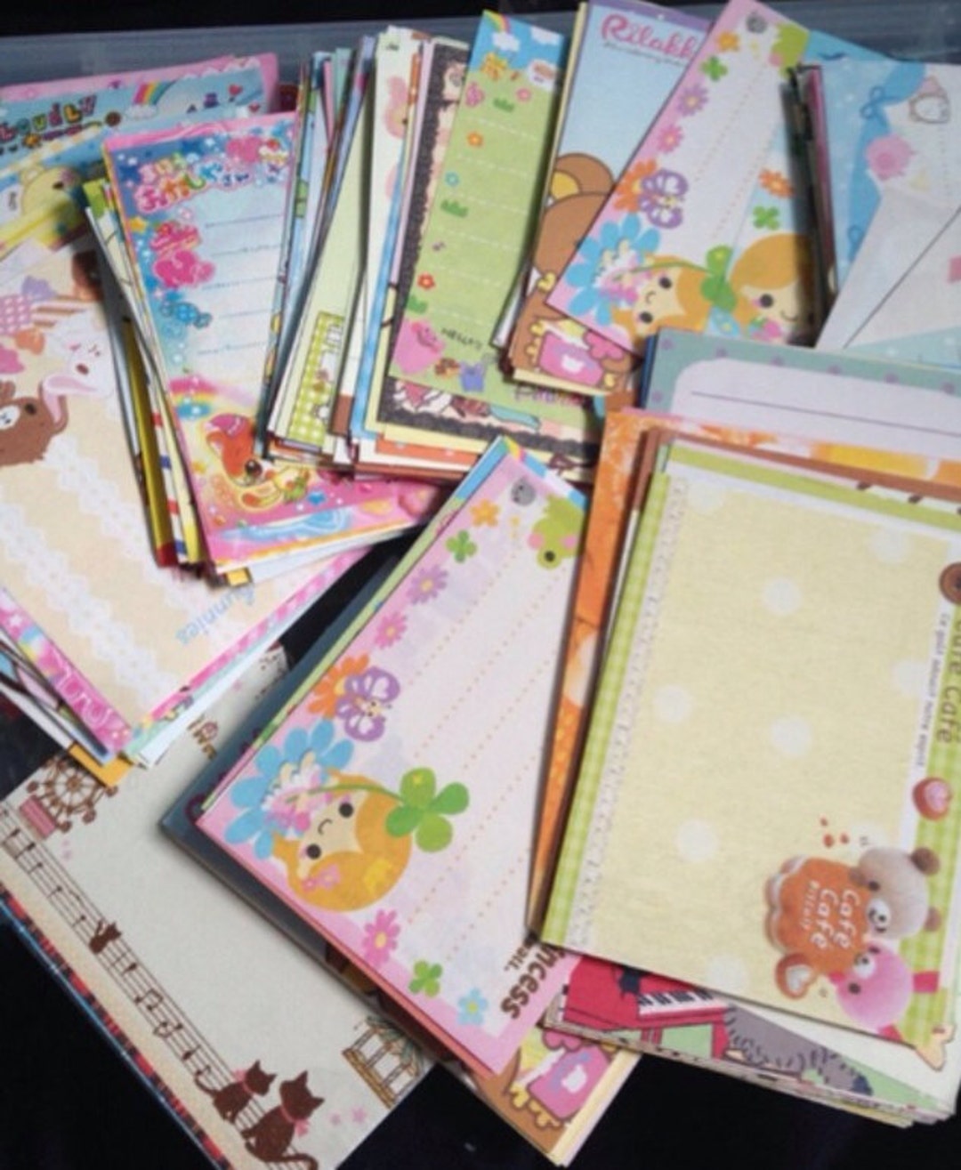 Kawaii Grabbie Grab Bag Small Memo Sheets and Sticker Flakes - Etsy