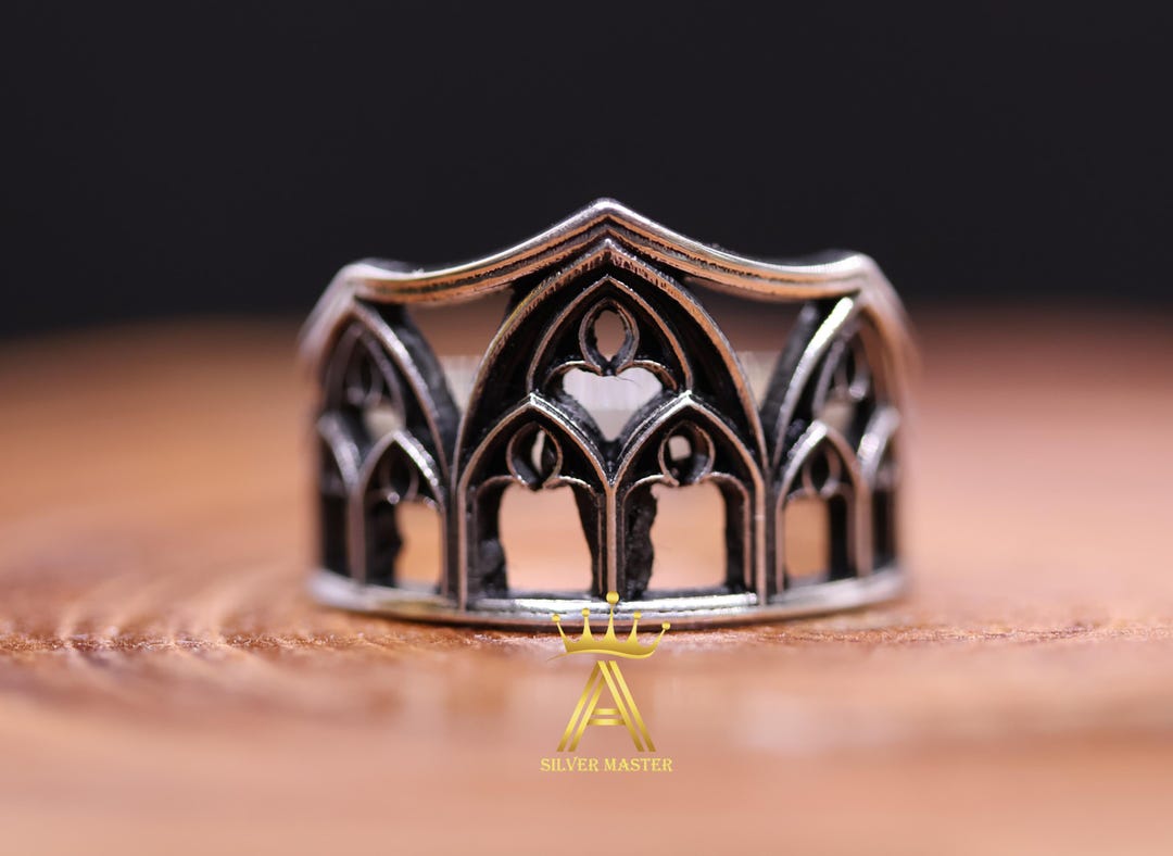 Gothic Window Ring Gothic Church Window Ring Silver Ring Silver 925 ...