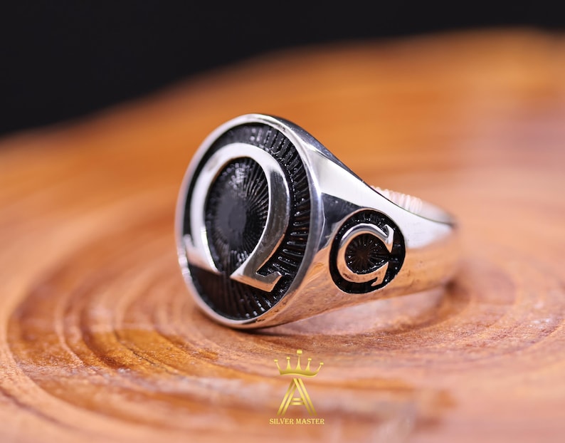 Omega Symbol Fashion Ring Silver 925 Omega Signet Ring - Etsy