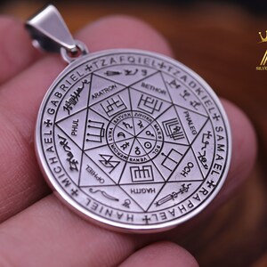 Seven Archangels Pendant Seal of Seven Archangels Pendant Silver ...