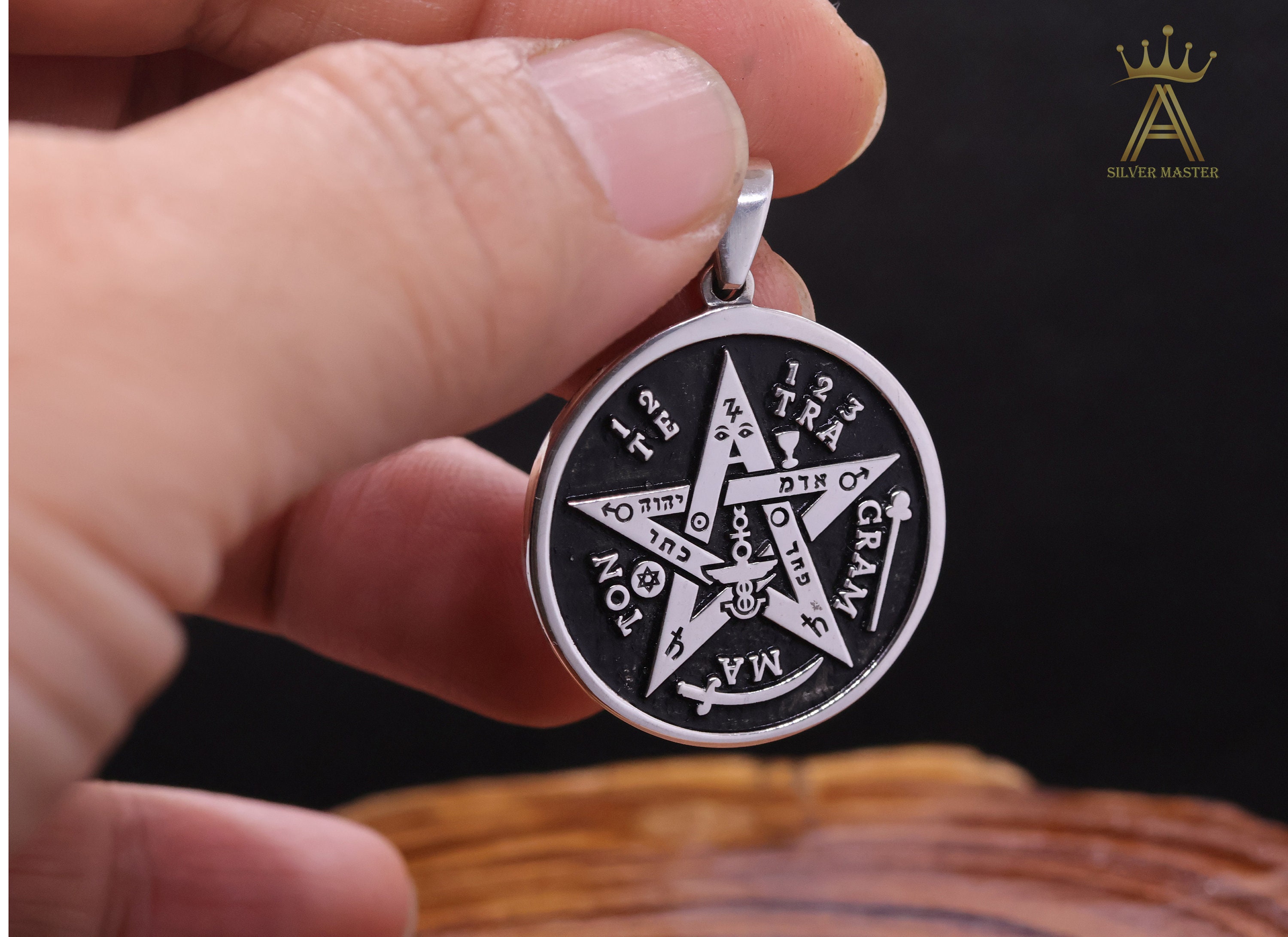Tetragrammaton Pendant Silver Pendant Silver 925 Silver Tetragrammaton ...