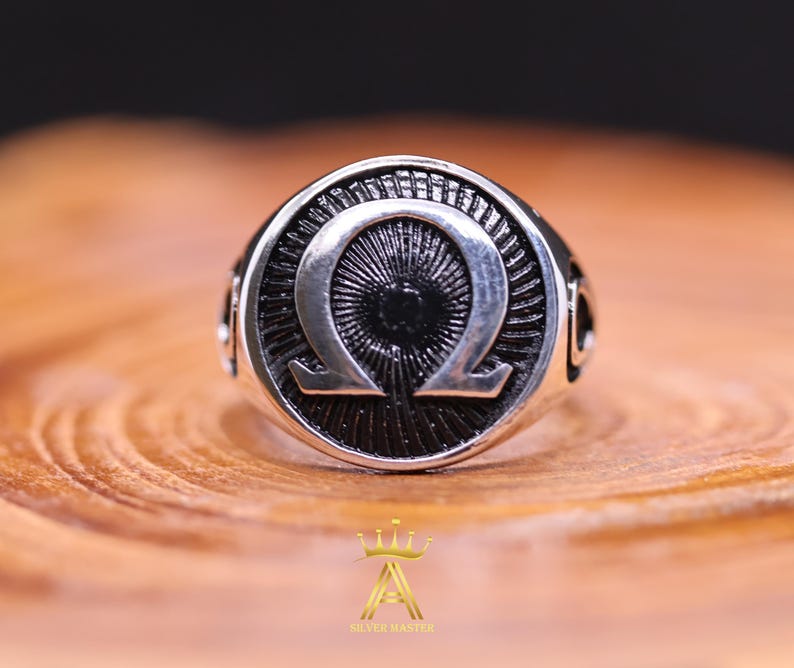 Omega Symbol Fashion Ring Silver 925 Omega Signet Ring - Etsy