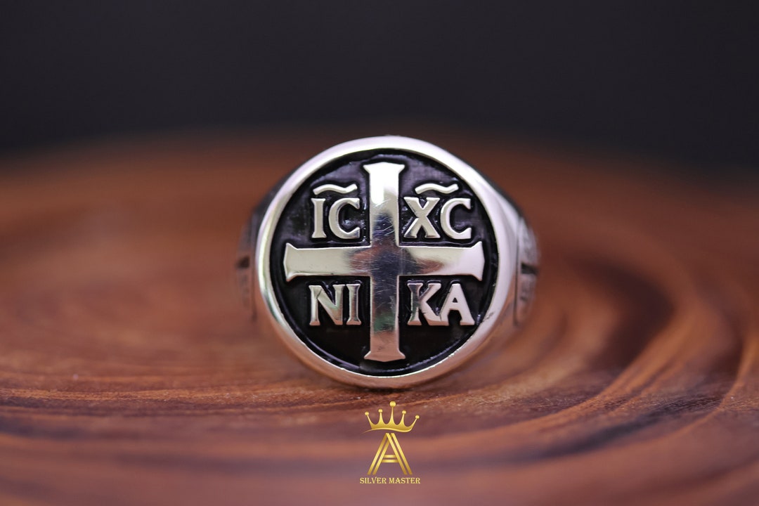 Christian Cross Ring IC XC Nika Ring Jesus Christ Ring Silver Ring Silver 925 - Etsy