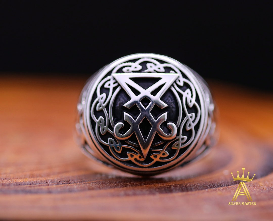Lucifer Ring Sigil of Lucifer Ring Silver Ring Silver 925 Lucifer ...