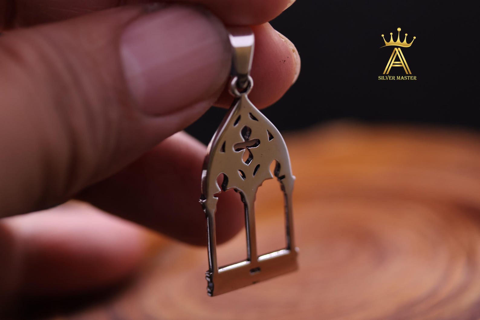 Window Pendant Church Window Pendant Cathedral Window Pendant Silver ...