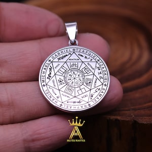 Seven Archangels Pendant Seal of Seven Archangels Pendant Silver ...