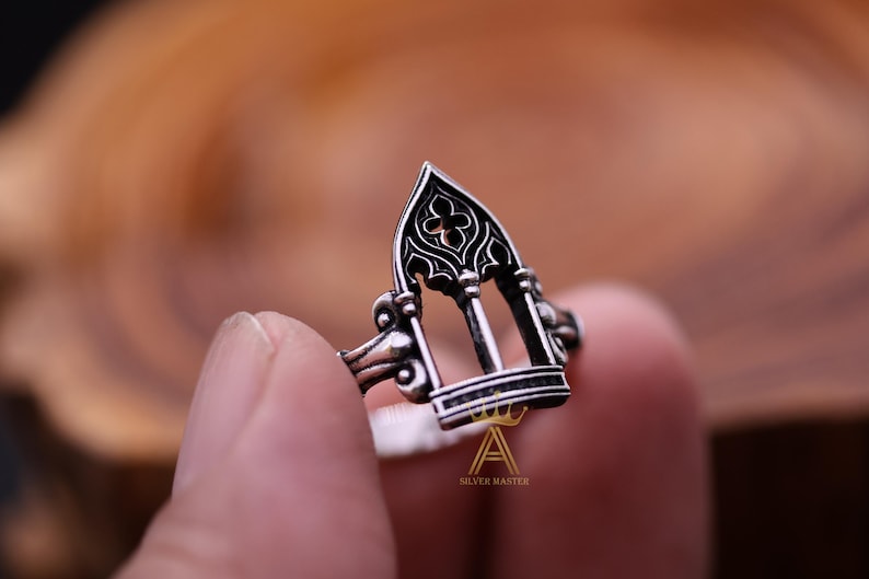 Cathedral Door Ring Church Window Ring Gothic Cathedral Ring Silver 925 ...