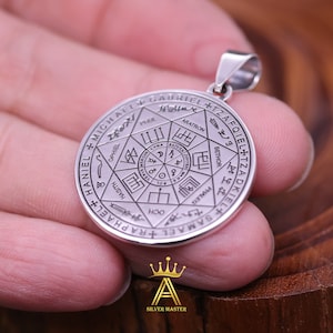 Seven Archangels Pendant Seal of Seven Archangels Pendant Silver ...