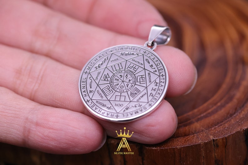 Seven Archangels Pendant Seal of Seven Archangels Pendant Silver ...