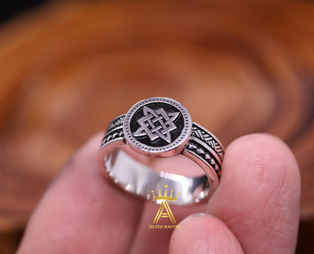 Svarog Ring Svarog Symbol Slavic Ring Silver Slavic Ring Silver 925 ...