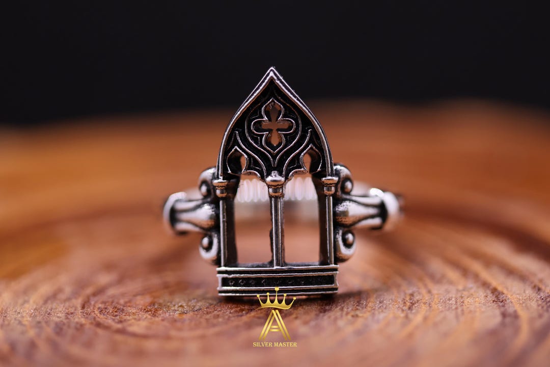 Cathedral Door Ring Church Window Ring Gothic Cathedral Ring Silver 925 - Etsy