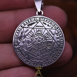 Seven Archangels Pendant Seal of Seven Archangels Pendant Silver ...