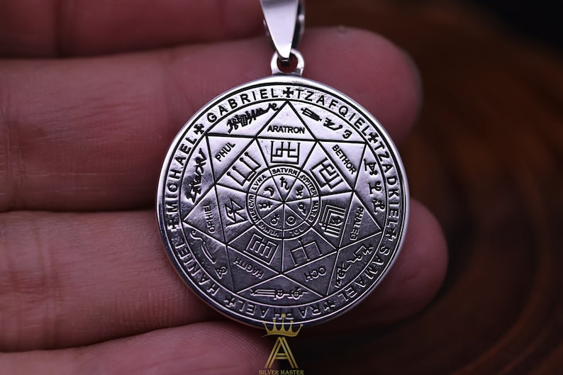 Seven Archangels Pendant Seal of Seven Archangels Pendant Silver ...