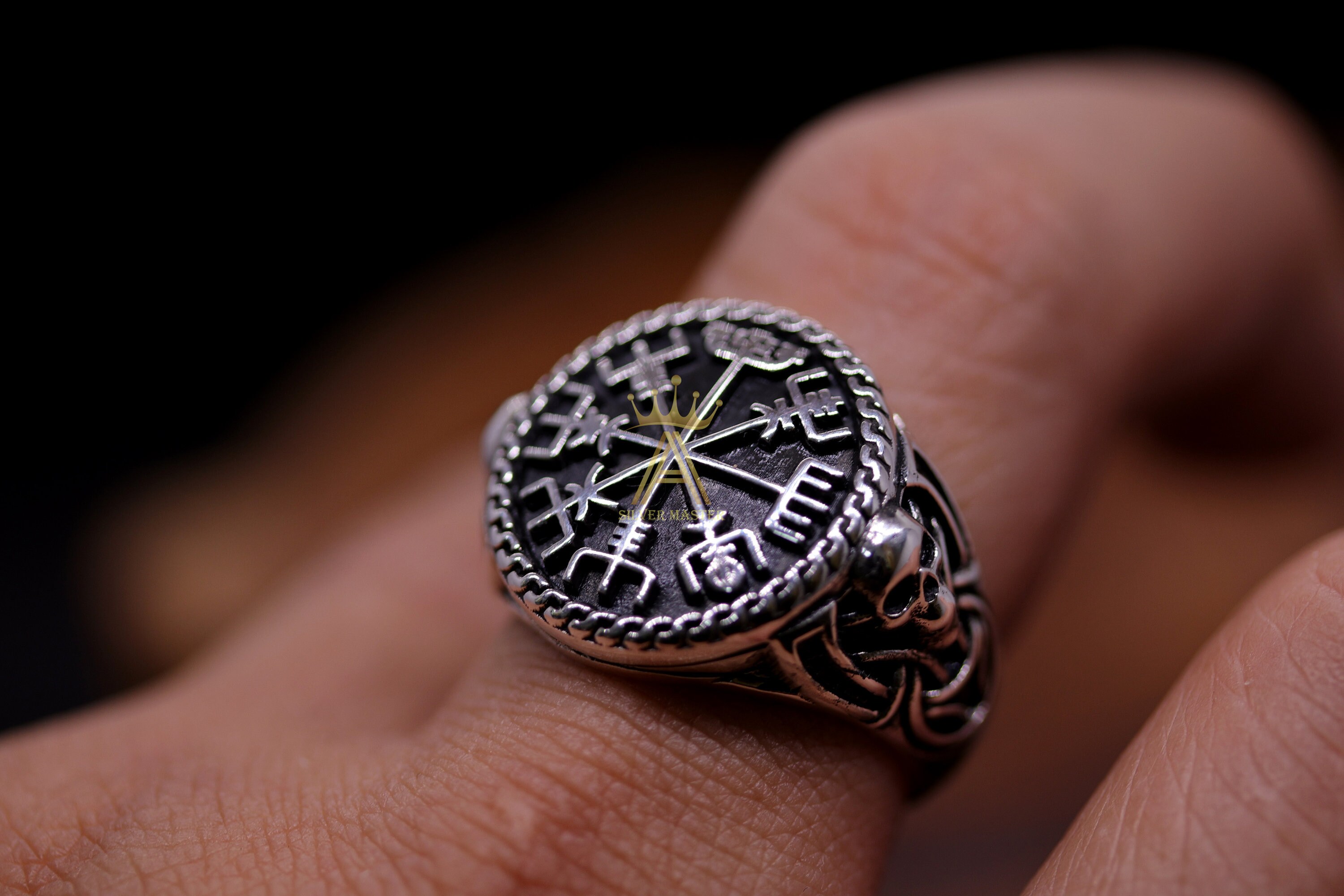 Viking Vegvisir Ring Vegvisir Viking Compass Ring Silver Vegvisir Ring ...
