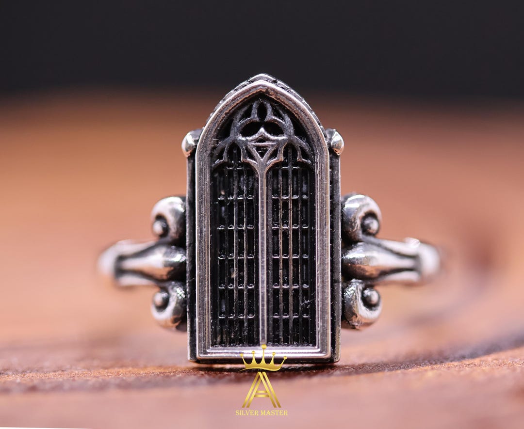 Gothic Cathedral Window Ring Gothic Ring Church Door Ring Gothic Ring ...