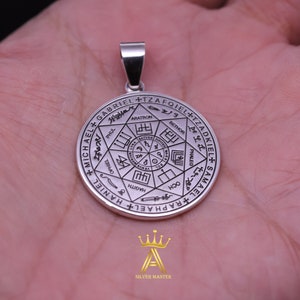 Seven Archangels Pendant Seal of Seven Archangels Pendant Silver ...