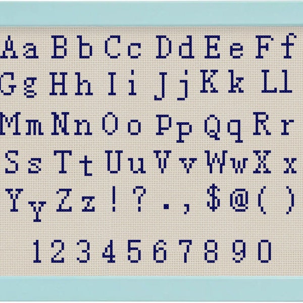 Cross Stitch Letters - Etsy