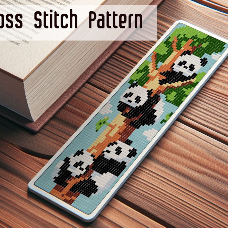 Panda Bookmark - Etsy