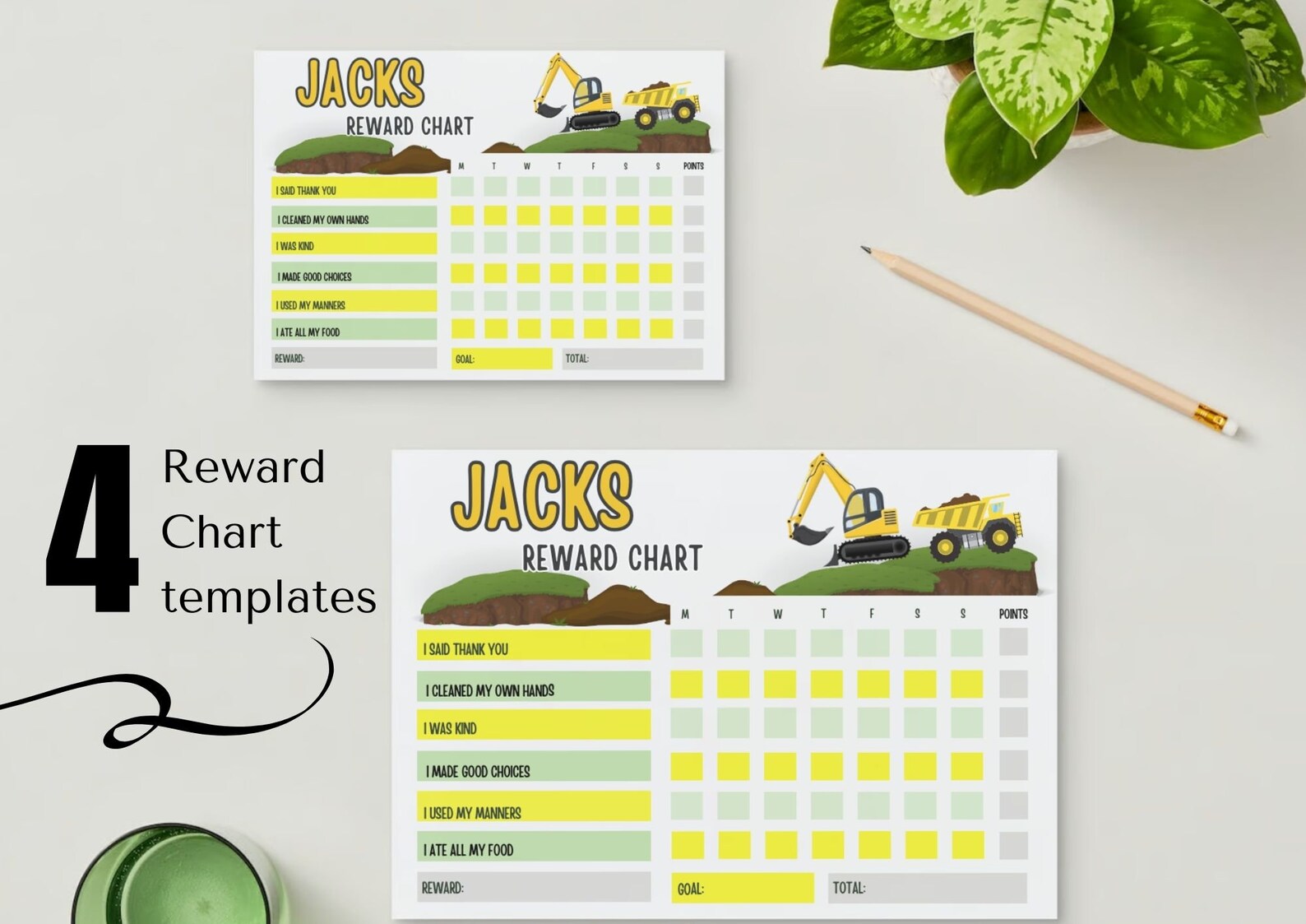 Editable Reward Chart, Kids Reward Chart, Good Behavior Chart, Toddler ...