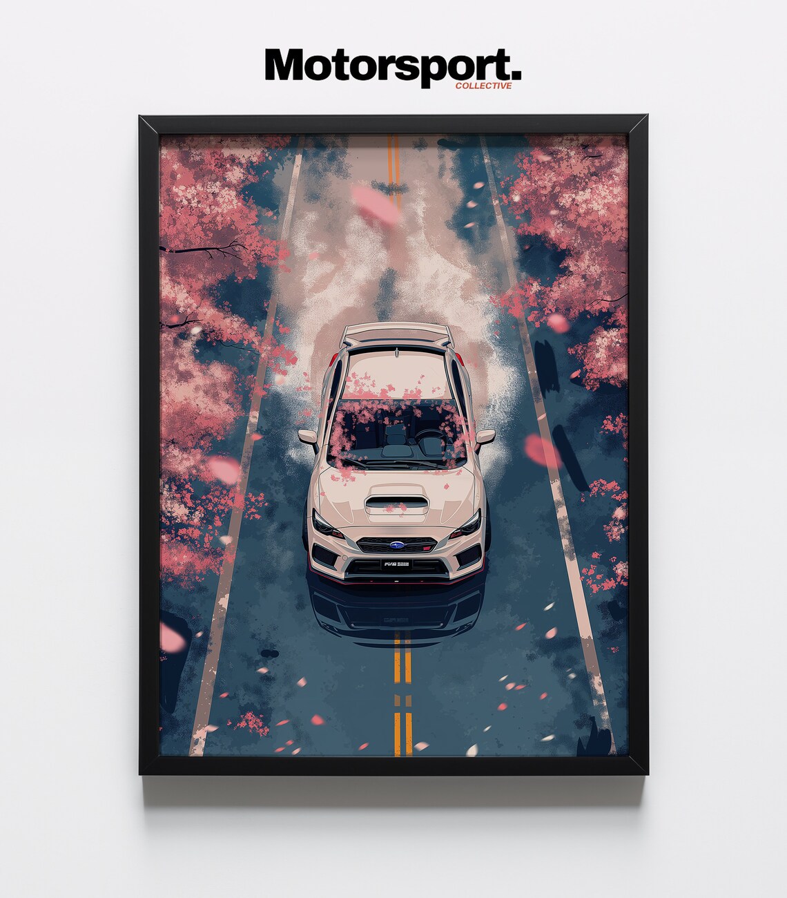 Subaru WRX STI VA Poster Jdm Cherry Blossom Poster Digital Downloadable ...
